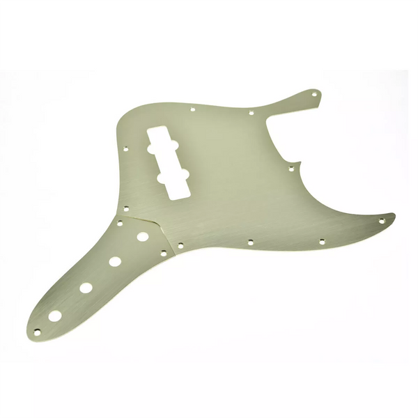 10-Hole Metal Jazz Bass Pickguard & Control Plate - Gold Aluminum ...
