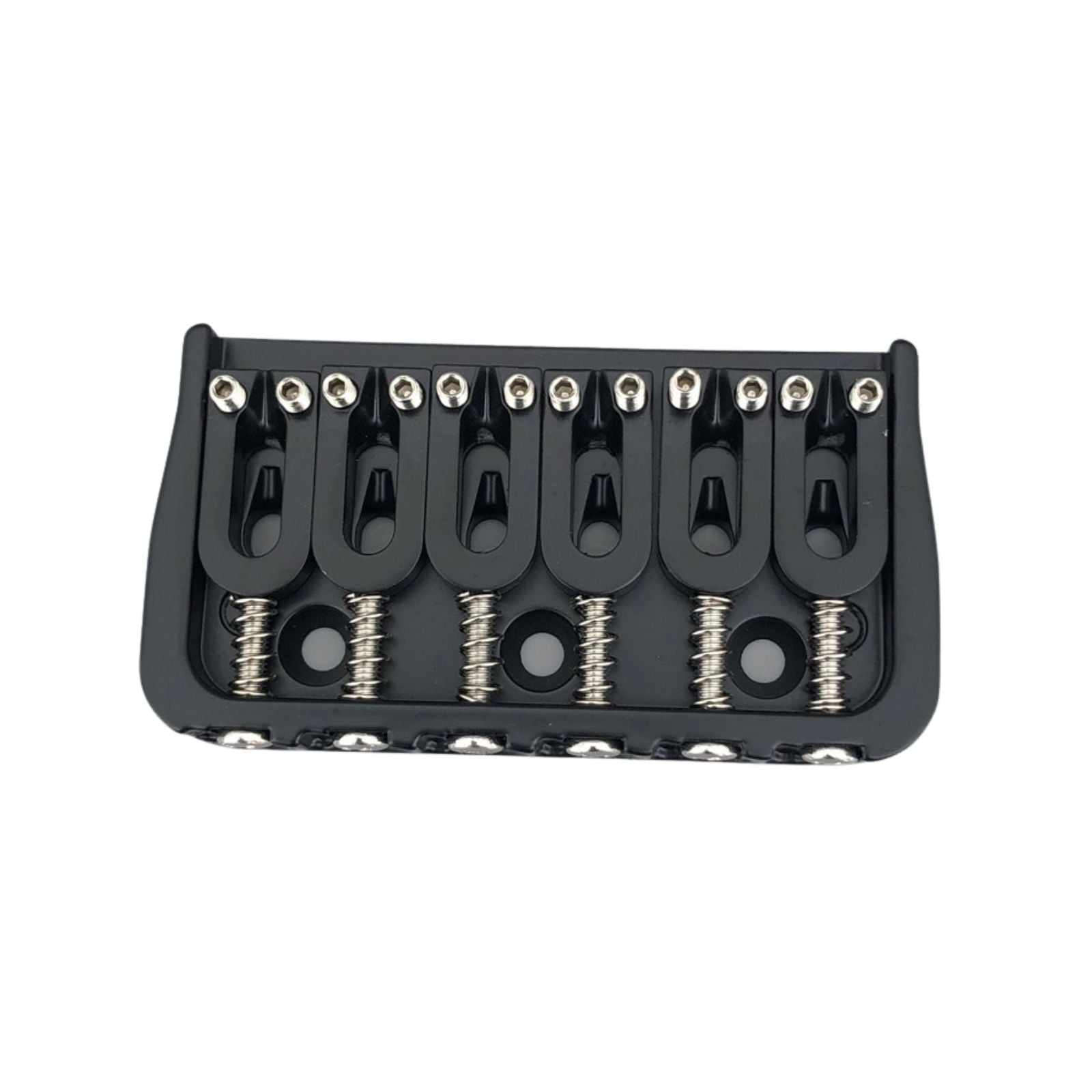 6-String Fixed Guitar Bridge - Black | Ploutone