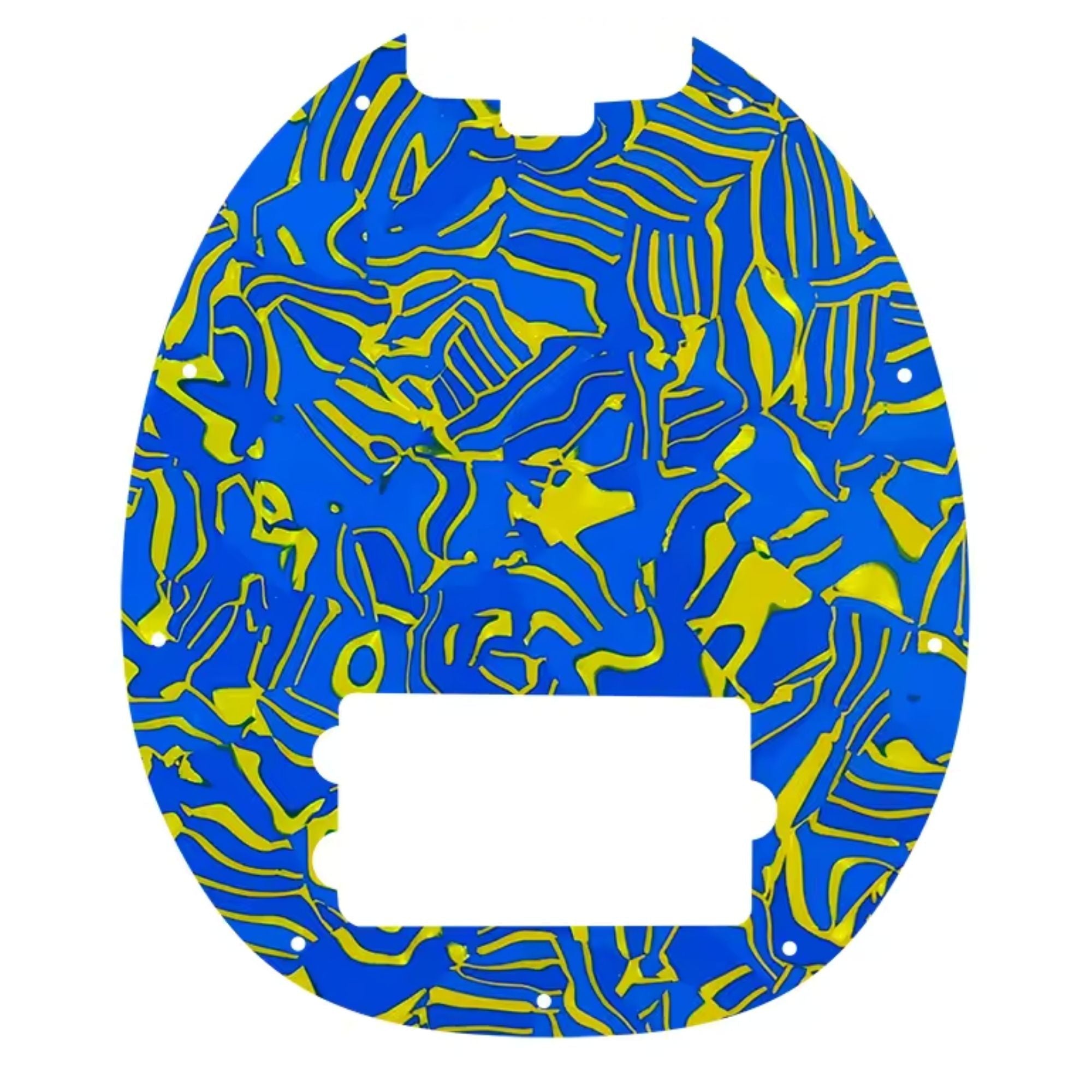 Music Man Stingray 4-String Bass Pickguard - 4-Ply Blue Shell | Ploutone