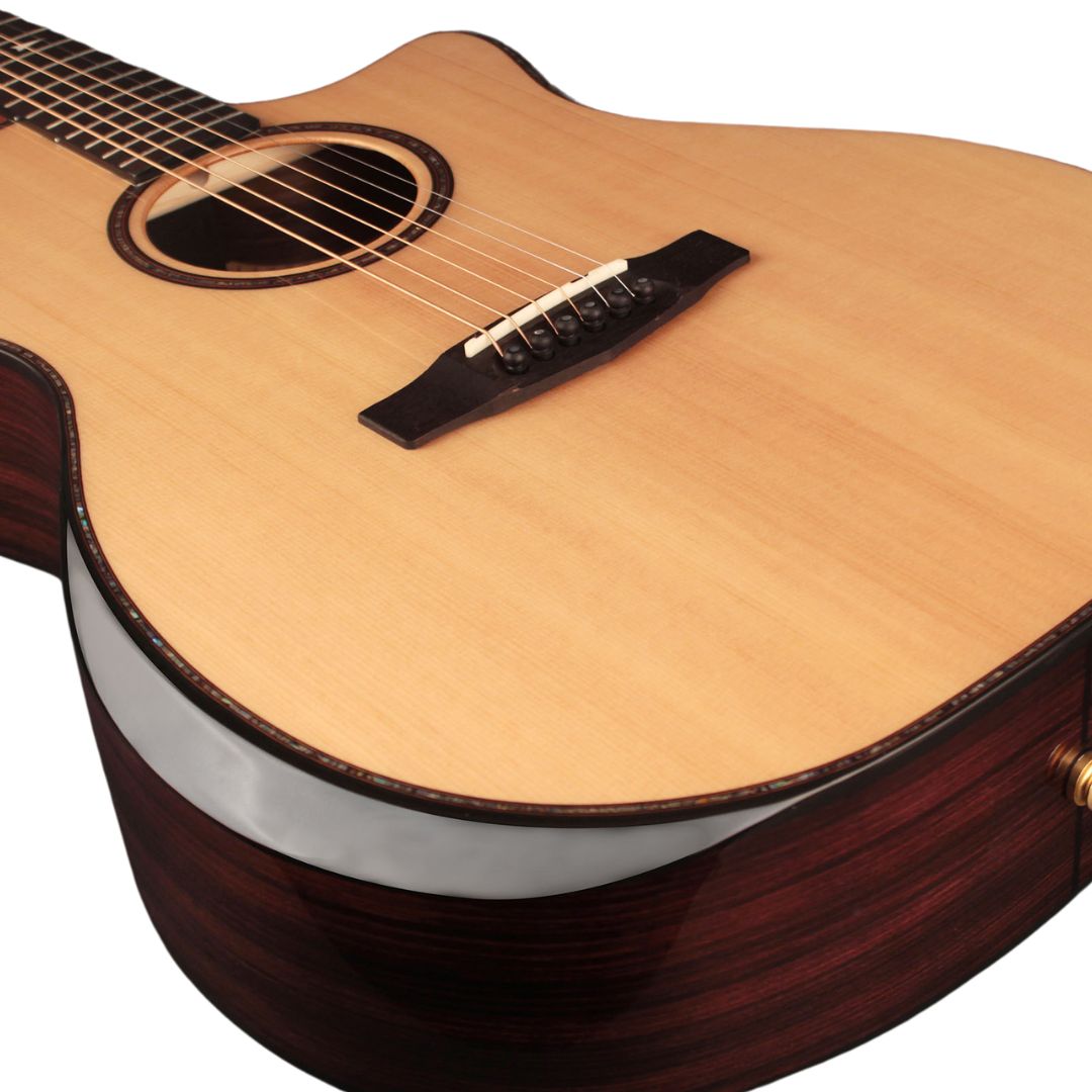 Cort GA-PF Grand Regal Bevel Cut Pao Ferro Acoustic-Electric Guitar ...
