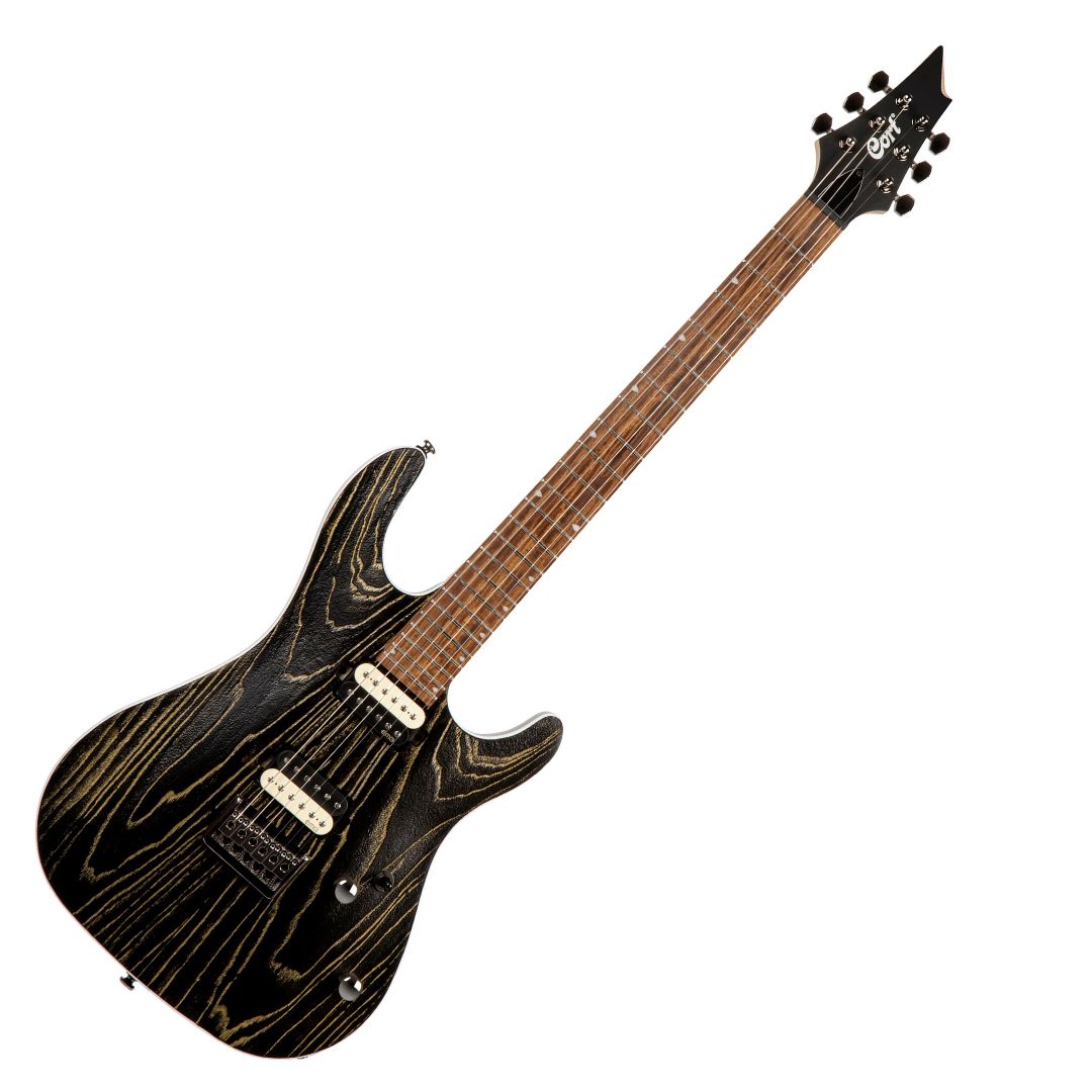 Cort KX Series 6 String Electric Guitar - Etched Black and Gold | Ploutone
