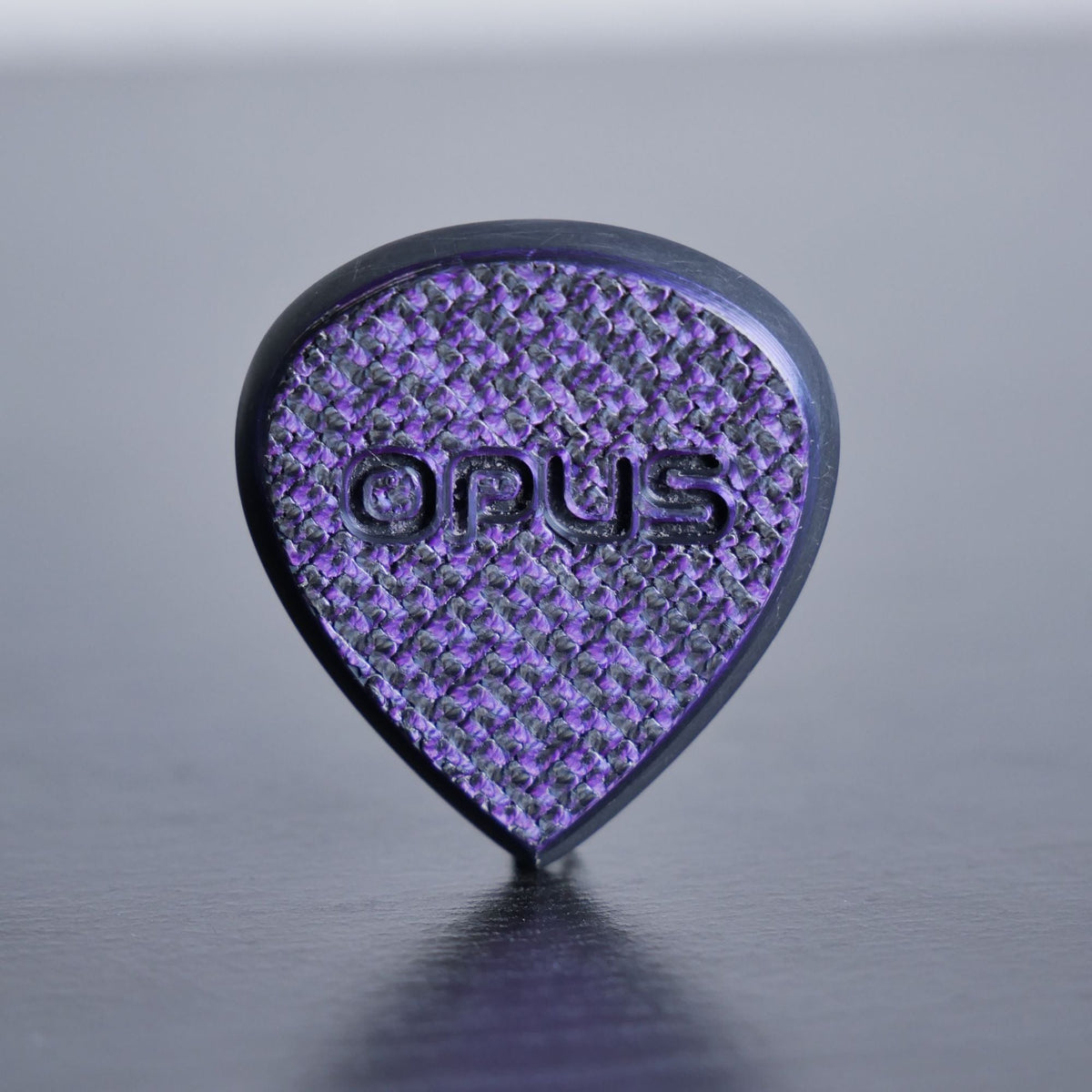 Opus Magnus Onyx VALKORE™ - Amythest Series Handmade Guitar Pick | Ploutone
