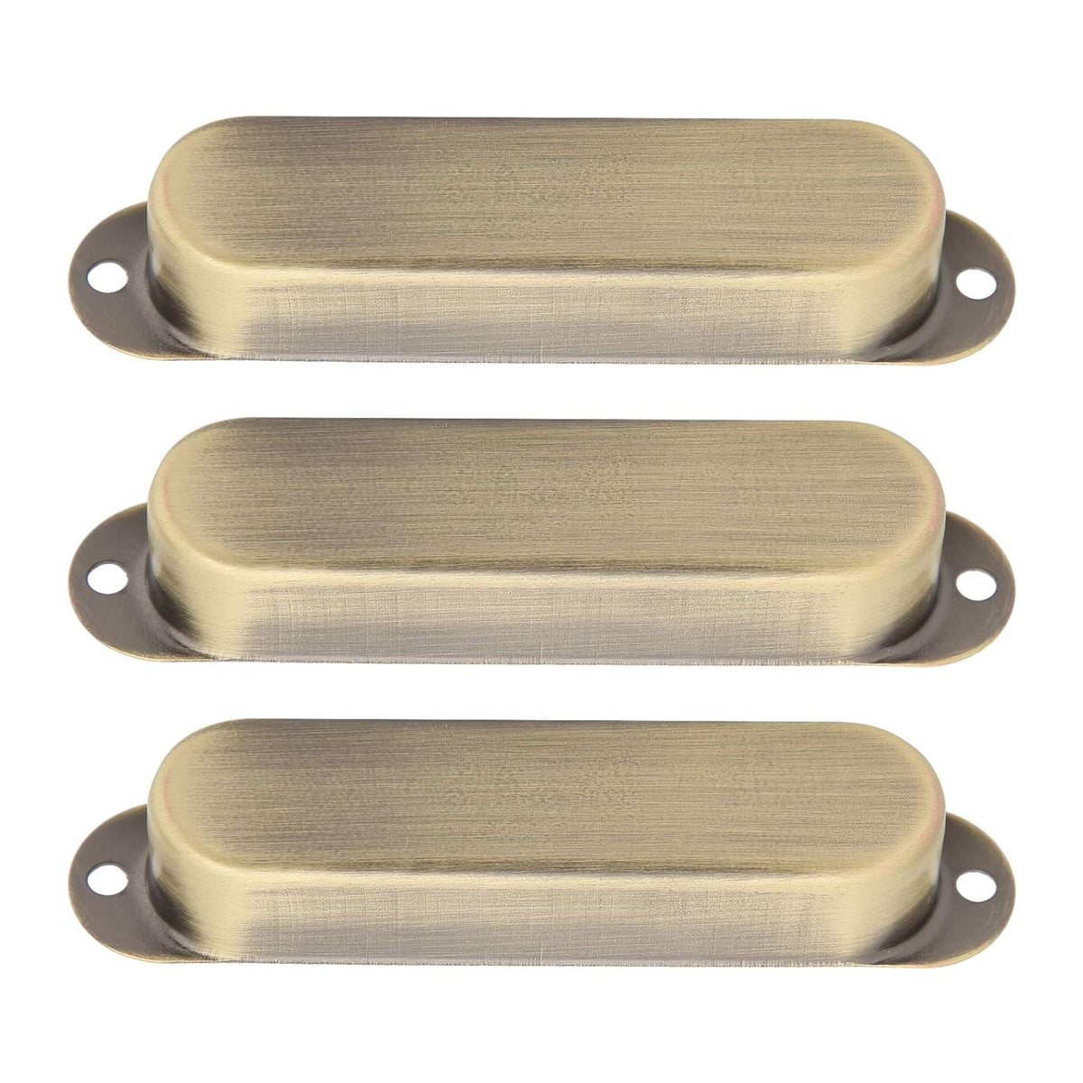 Stratocaster Metal Single Coil Pickup Covers (No Holes) - Bronze 3 Pcs ...