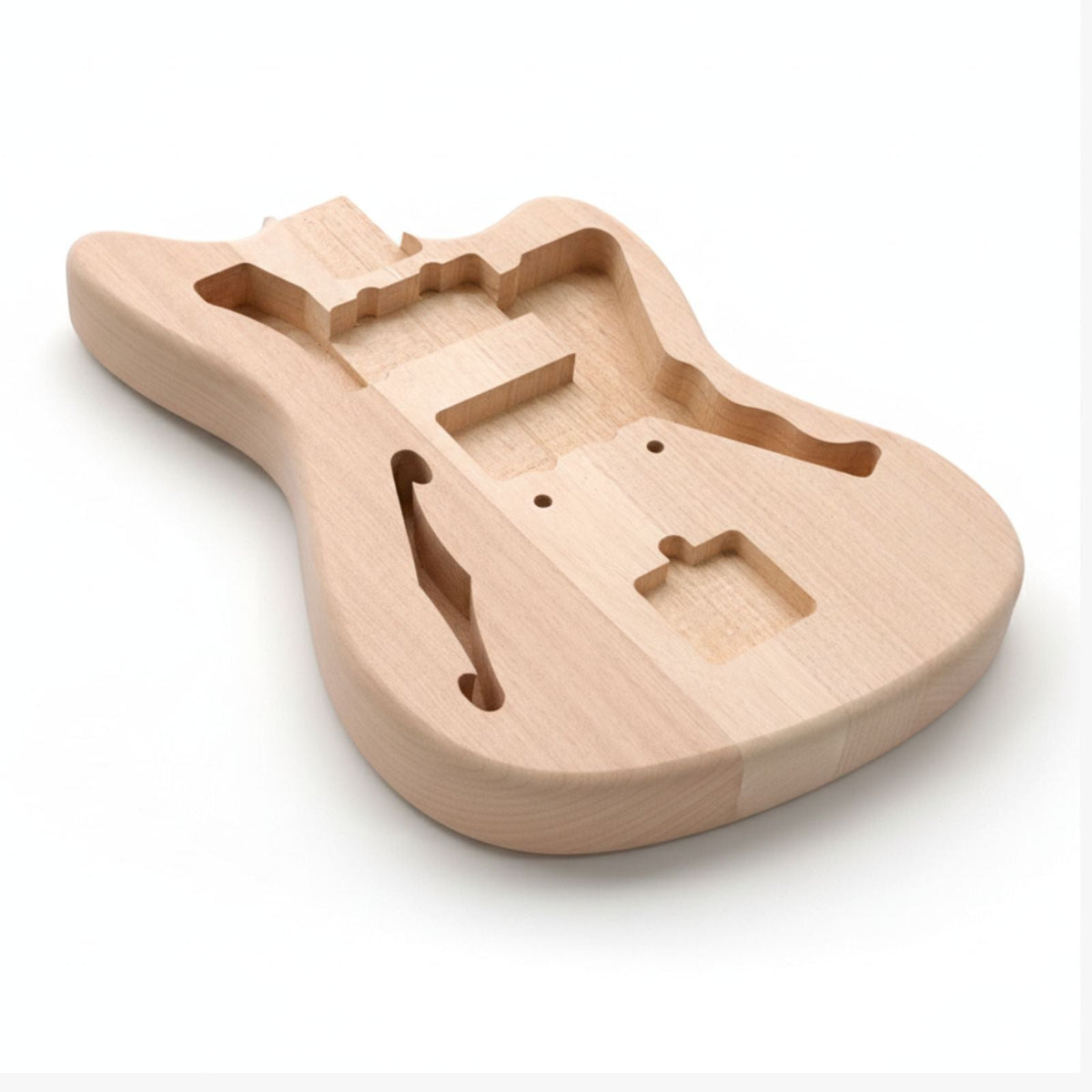 Unfinished Jazzmaster/ Offset Guitar Body - Mahogany | Ploutone
