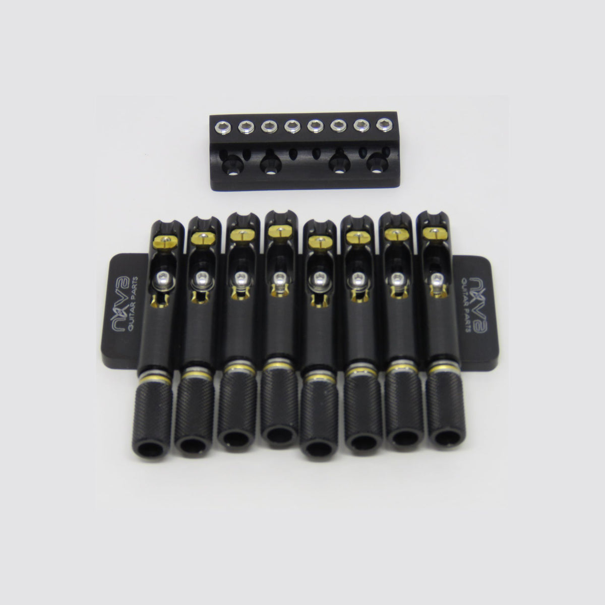 Nova Guitar Parts 8-String Headless Guitar Bridge | Ploutone
