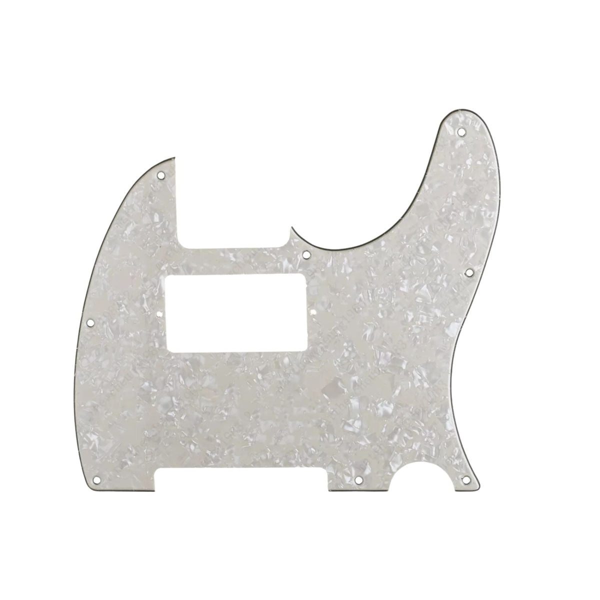 8-Hole Humbucker Telecaster Pickguard - Light Yellow Pearl – Ploutone