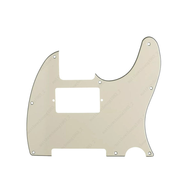 8-Hole Humbucker Telecaster Pickguard - Vintage Cream – Ploutone