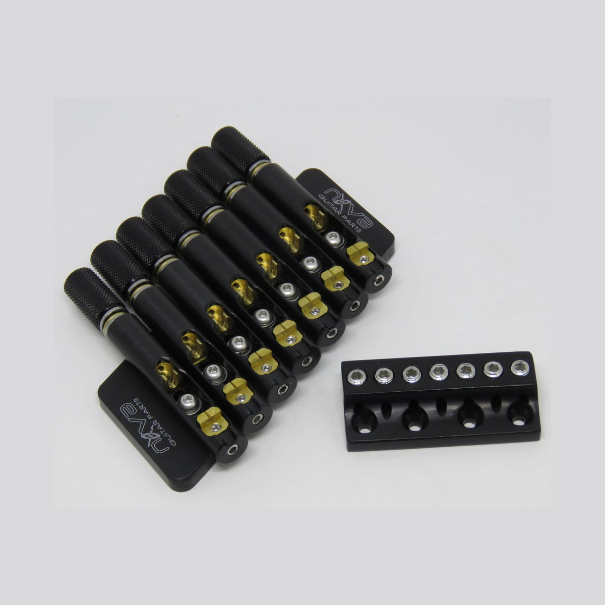 Nova Guitar Parts 7-String Multiscale Headless Guitar Bridge | Ploutone