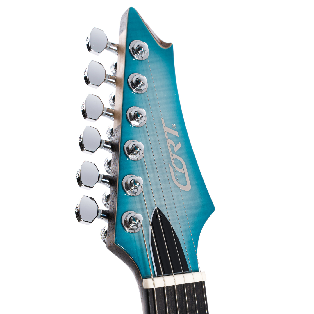 Cort X700 Duality II Electric Guitar in Polar Ice Burst | Ploutone