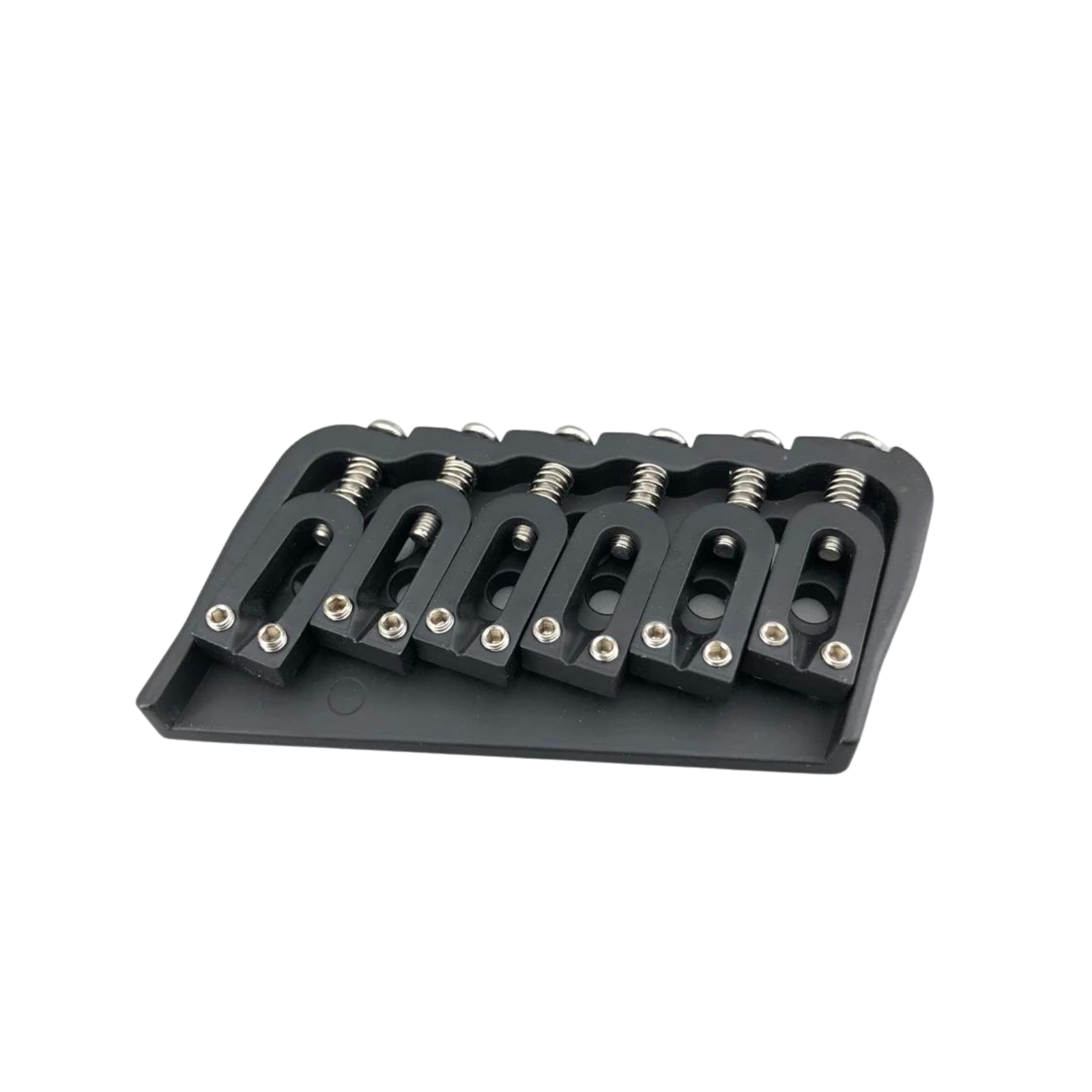 6-String Multi-Scale Guitar Bridge - Black | Ploutone