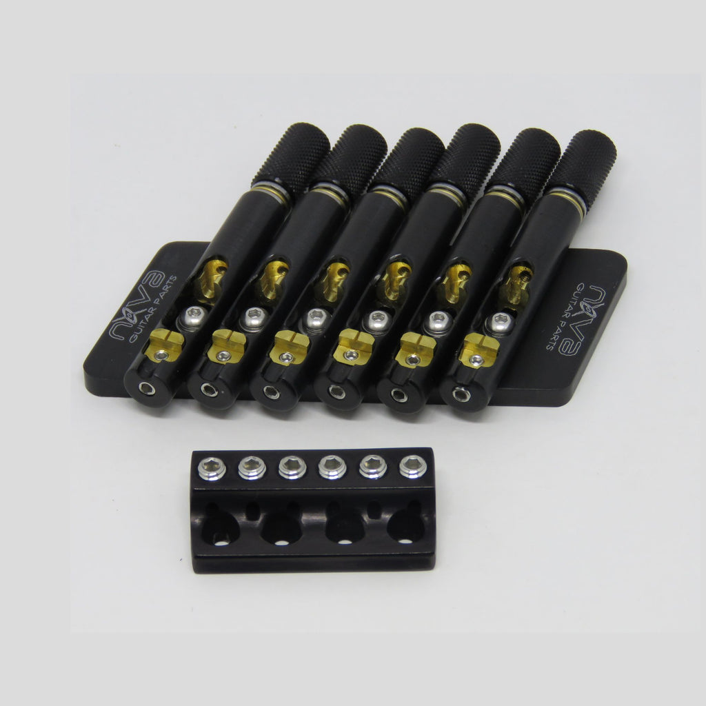 Nova Guitar Parts 6-String Multiscale Headless Guitar Bridge | Ploutone