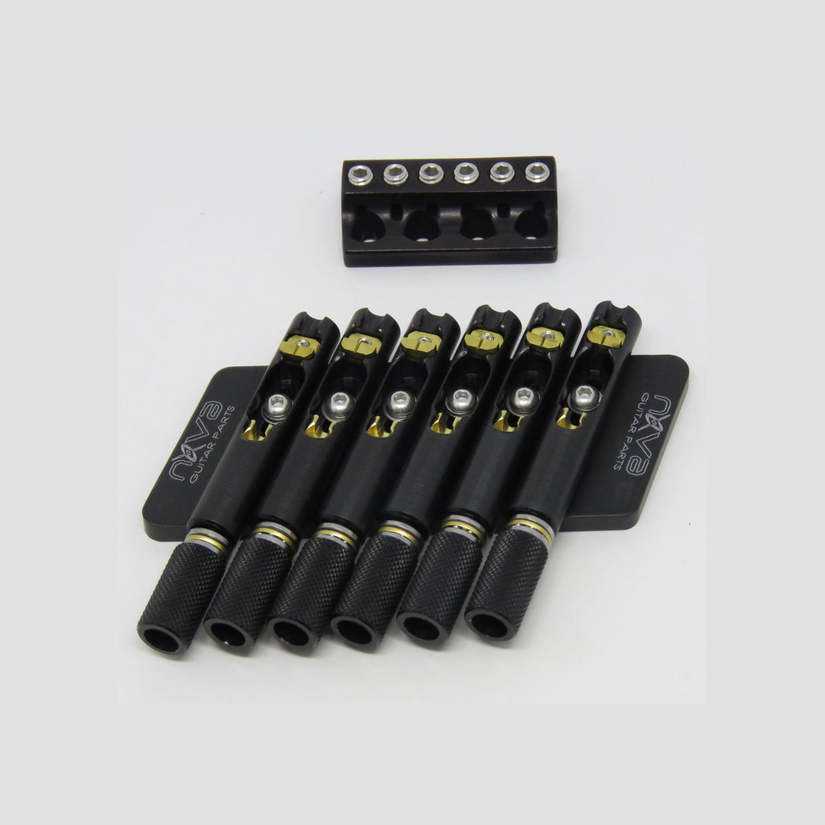 Nova Guitar Parts 6-String Multiscale Headless Guitar Bridge | Ploutone