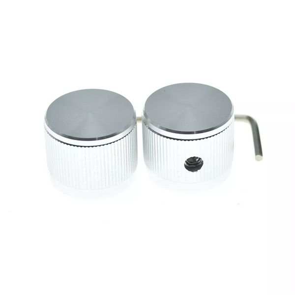 Aluminum Pot Knobs - 21mm Diameter, 1/4" for Guitars, Basses & Pedals ...