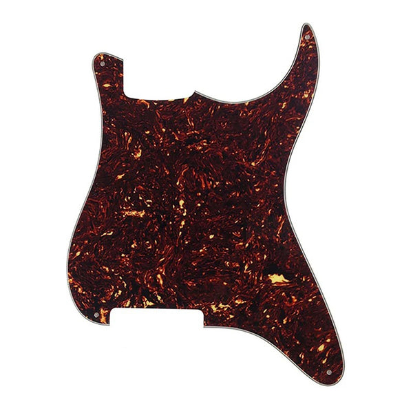 Strat Pickguard No Holes - 4-Ply Brown Tortoise | Ploutone