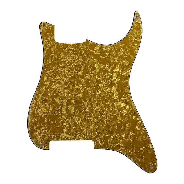 Strat Pickguard No Holes - 4-Ply Golden Pearl | Ploutone