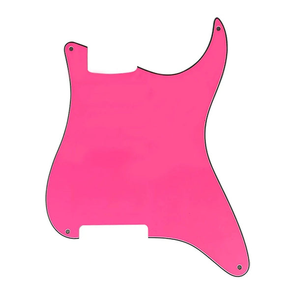 Strat Pickguard No Holes - 4-Ply Pink | Ploutone