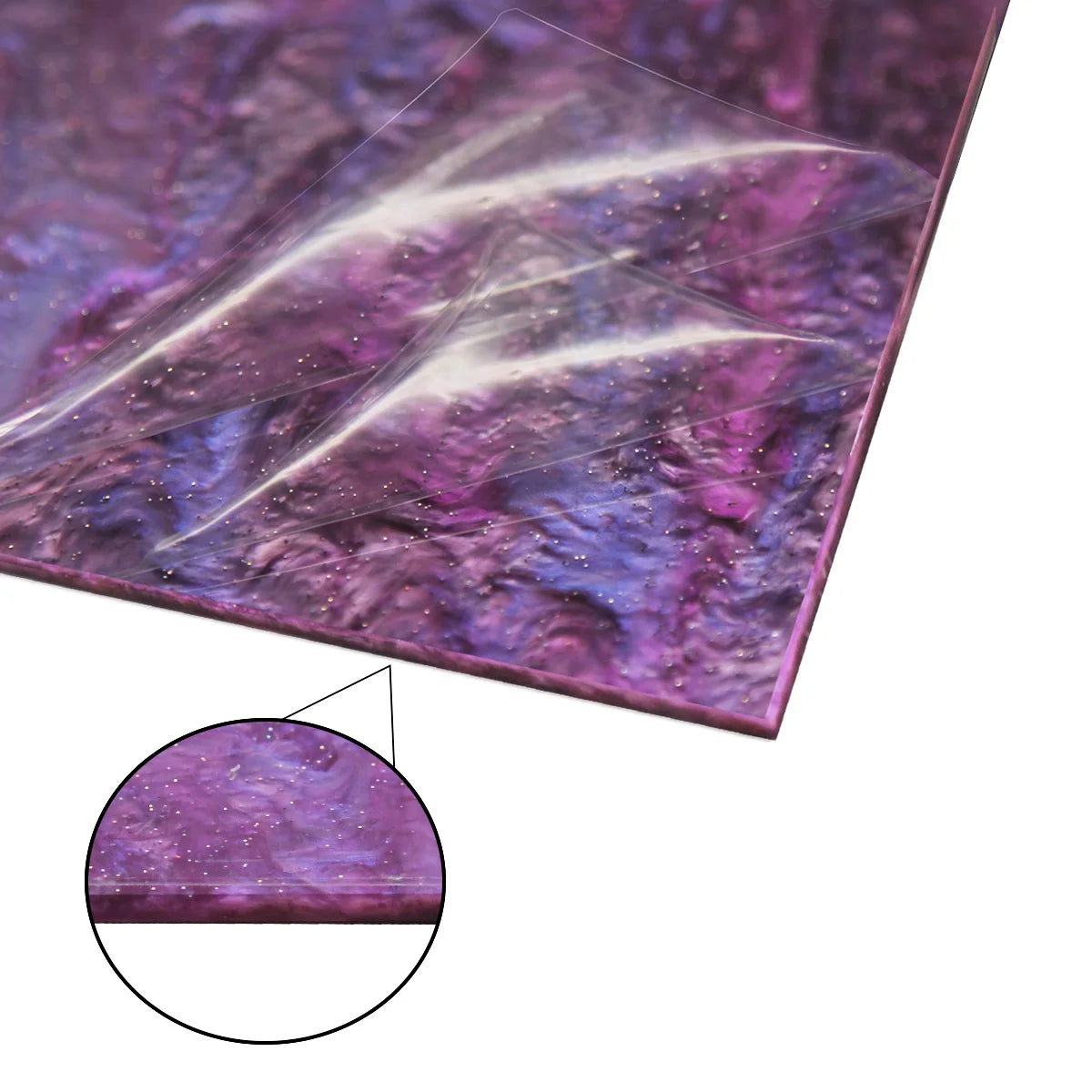 Guitar Pickguard Material - Lavender Swirl Acrylic - 17 x 11.5 inch ...