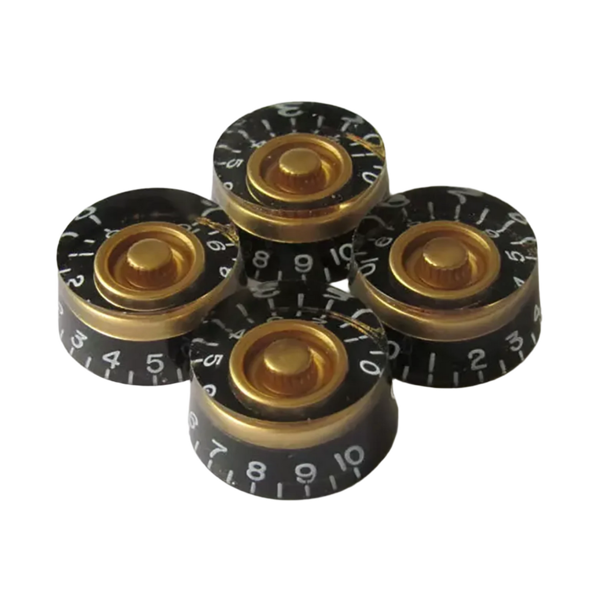 Les Paul Speed Knobs - Black with Gold Accent (Set of 4) – Ploutone