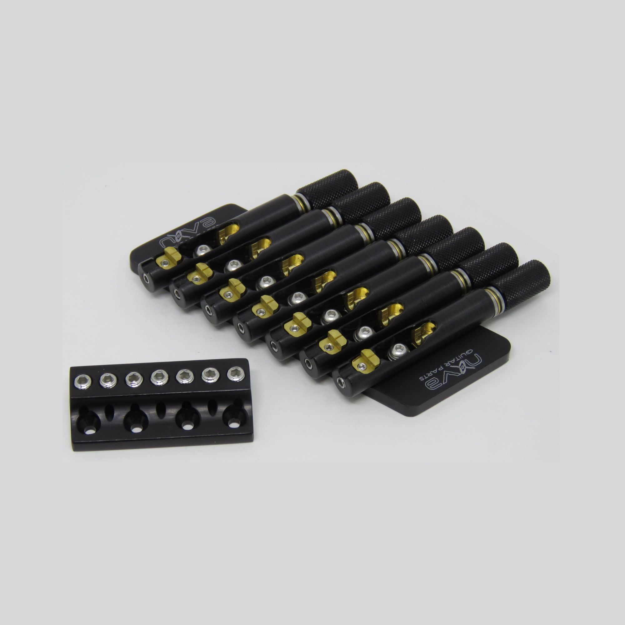 Nova Guitar Parts 7-String Multiscale Headless Guitar Bridge | Ploutone