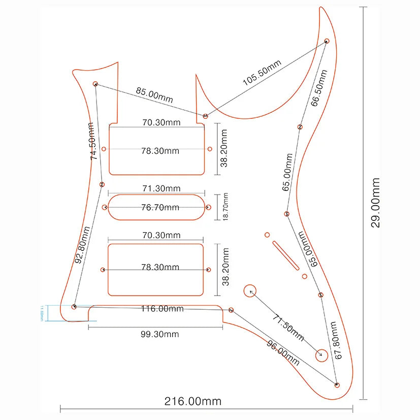Ibanez RG3550MZ HSH Pickguard (MIJ) - 4-Ply Black Pearl – Ploutone