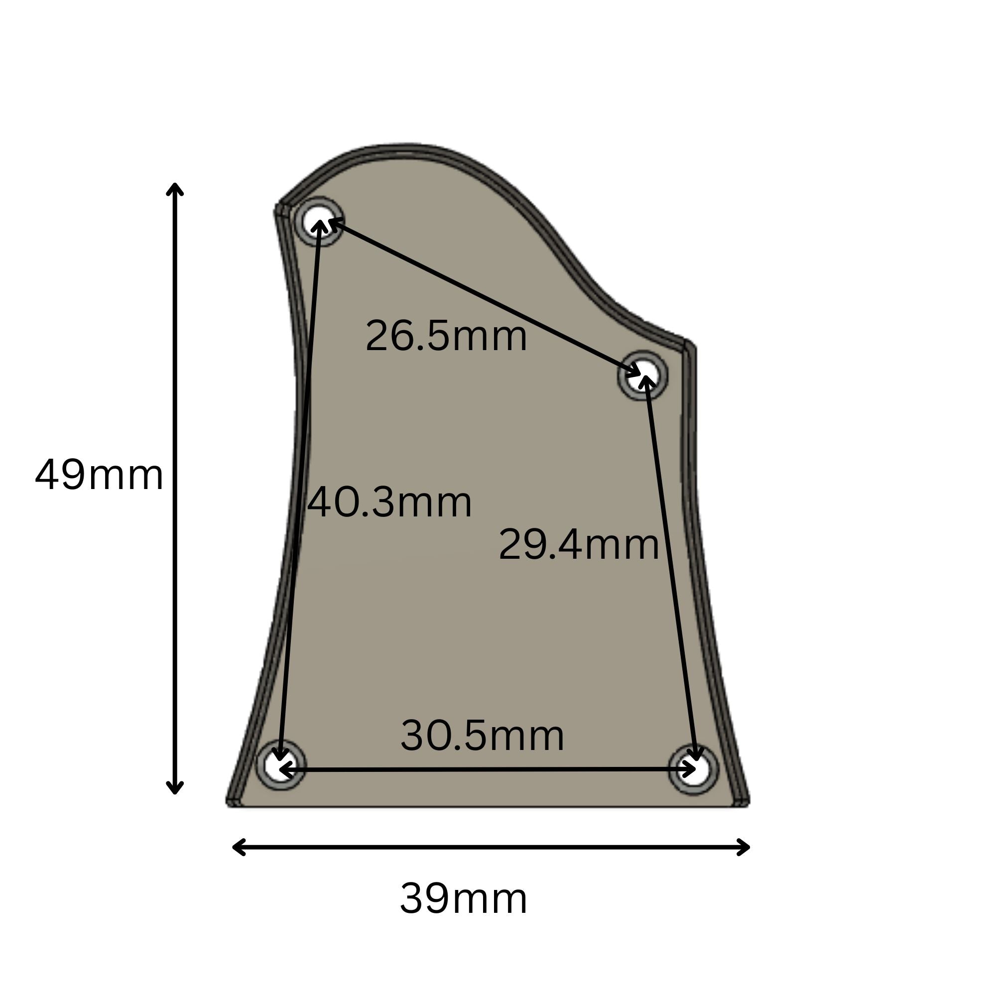 Custom Ibanez BTB Truss Rod Cover - Honeycomb Pattern | Ploutone