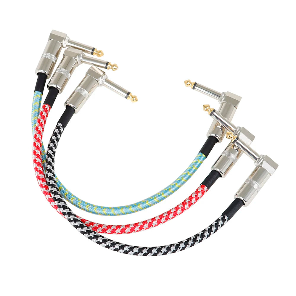 IRIN Braided and Shielded Guitar Patch Cable - 13 inch - Right Angle ...