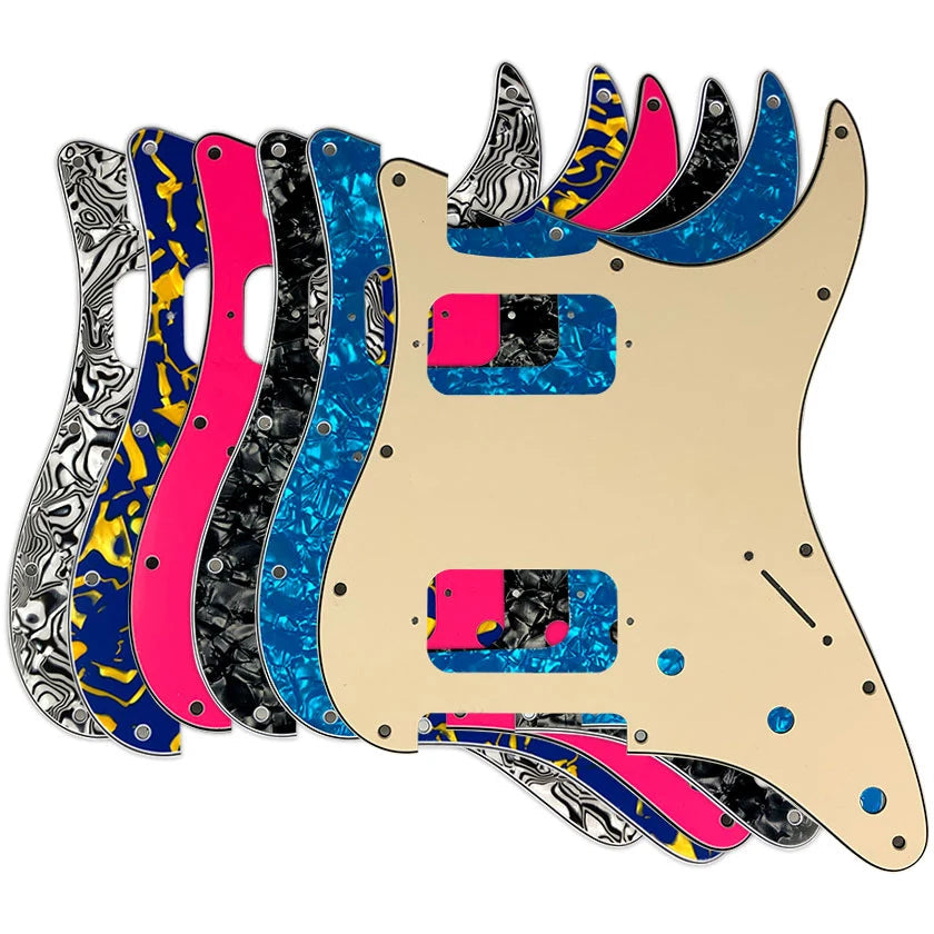 11-Hole HH Strat Pickguard (Round Corners) - 20+ Colors – Ploutone