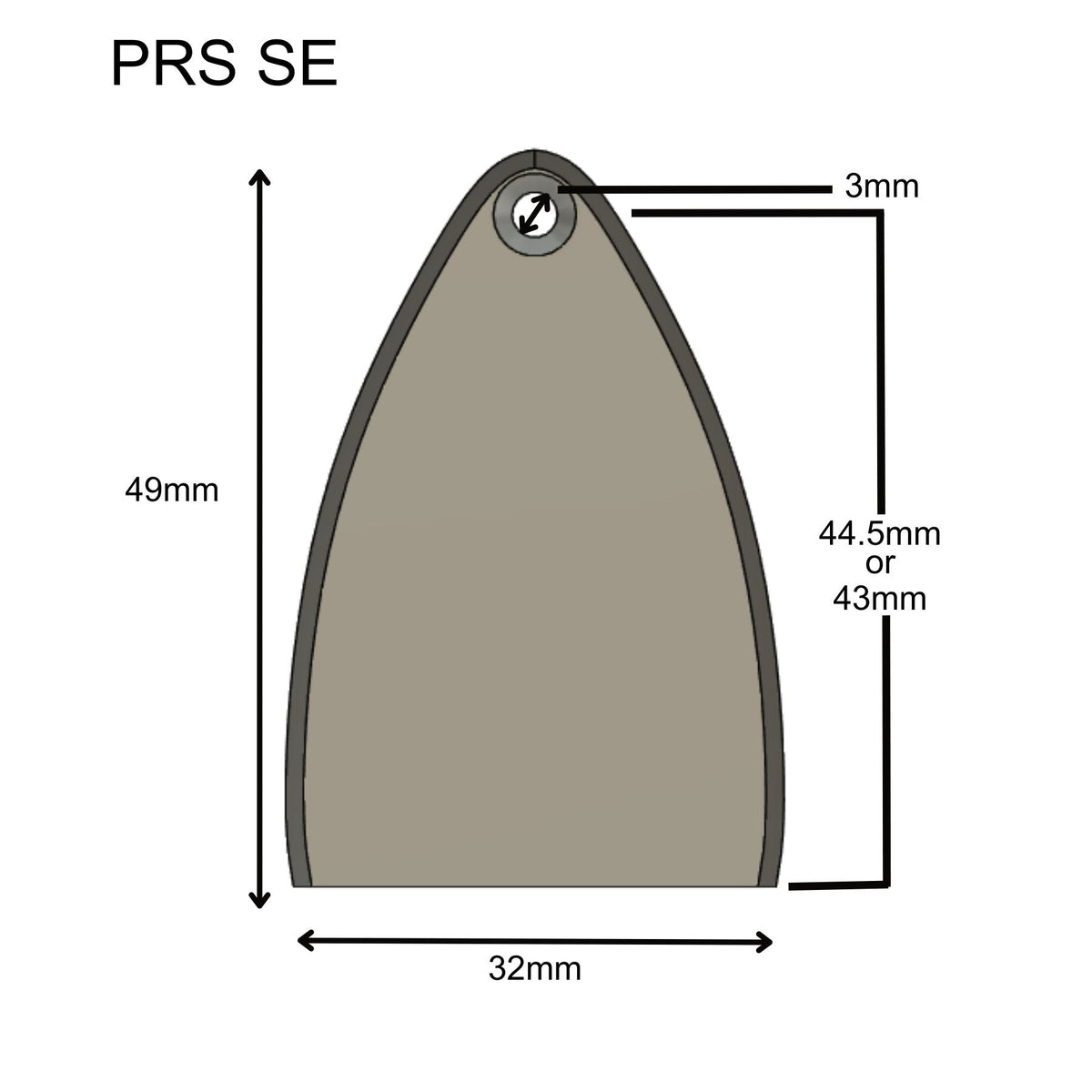 Custom PRS SE Truss Rod Cover – Multiple Colors | Ploutone