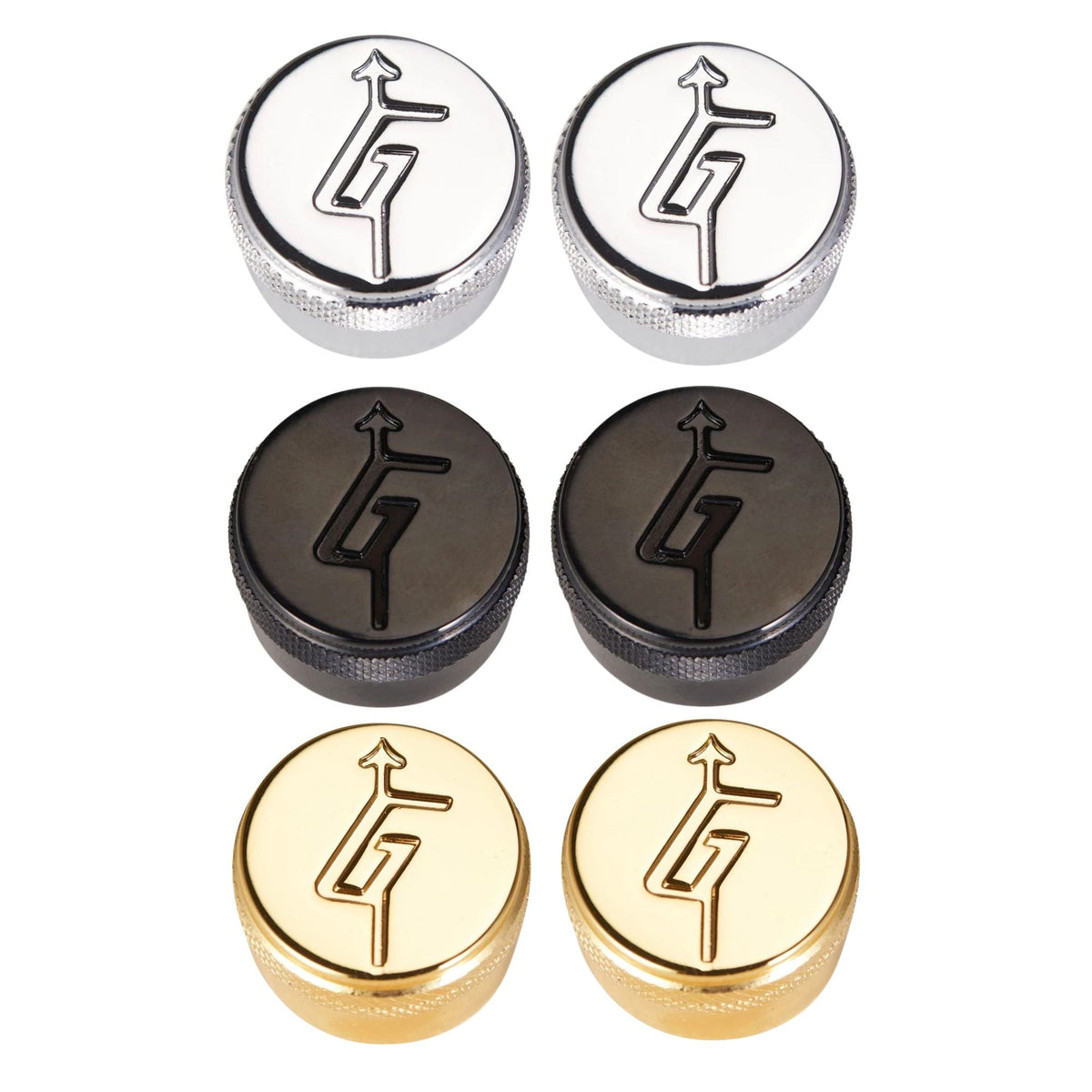 Gretsch G Arrow Knobs – Gold, Chrome & Black for 6mm Pots | Poutone ...