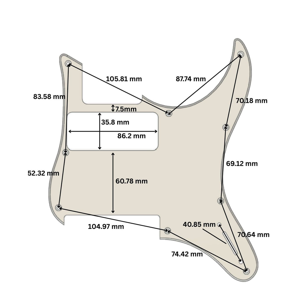 Yamaha Pacifica 611 Pickguard - Essential Black | Ploutone